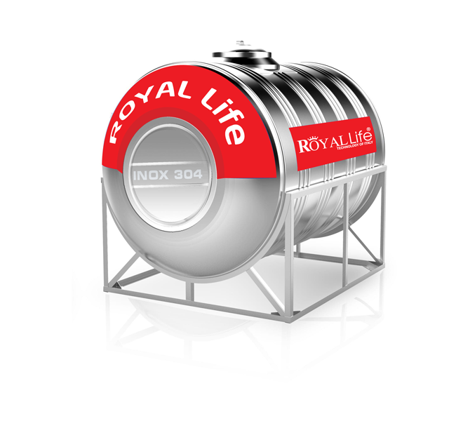 Bồn nước inox Royal Life 1000L Ngang - SUS 304